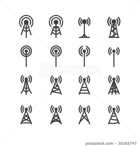 Transmitter icon - Stock Illustration [30268747] - PIXTA
