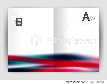 Blurred wave line. Business annual report abstract - Stock Illustration ...
