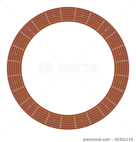 round guitar fretboard vector illustration - Stock Illustration ...