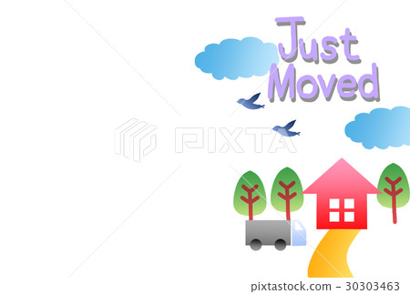 Moving greeting card - Stock Illustration [30303463] - PIXTA