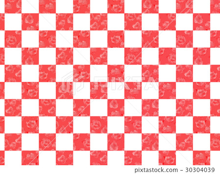 Roses checkerboard background - Stock Illustration [30304039] - PIXTA