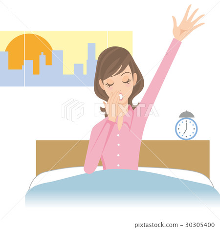 Awakening in the morning - Stock Illustration [30305400] - PIXTA
