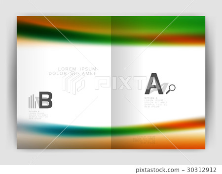 Blurred wave line. Business annual report abstract - Stock Illustration ...