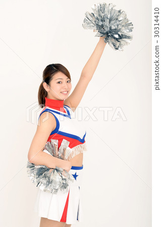 Japanese cheerleader - Stock Photo [30314410] - PIXTA