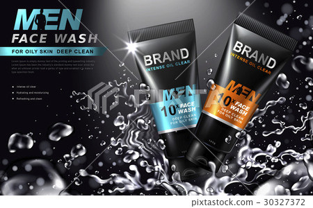 face wash for men ad - Stock Illustration [30327372] - PIXTA