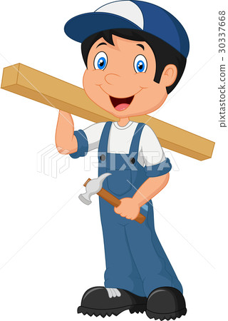 Carpenter cartoon - Stock Illustration [30337668] - PIXTA