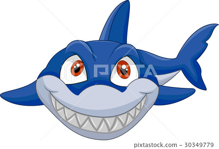 Cartoon shark - Stock Illustration [30349779] - PIXTA
