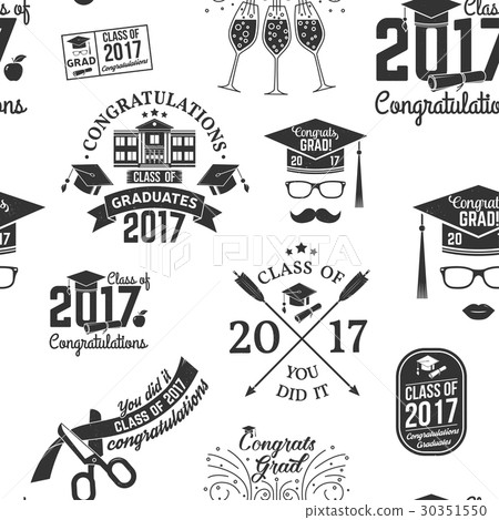Vector Class of 2017 badge. - Stock Illustration [30351550] - PIXTA