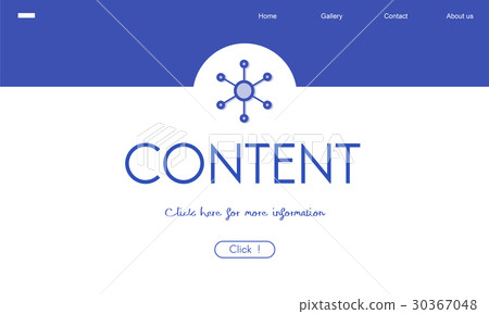 Content Communication Connected Analysis Digital - Stock Illustration ...