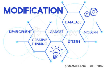 Digital Technology Application Modification Icon - Stock Illustration ...