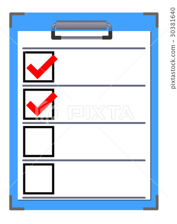 Check sheet - Stock Illustration [30381640] - PIXTA