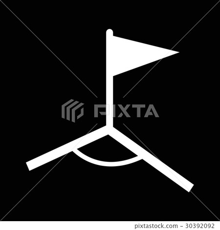 Corner flag icon illustration design-插圖素材 [30392092] - PIXTA圖庫