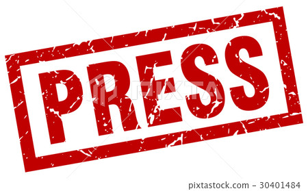 square grunge red press stamp - Stock Illustration [30401484] - PIXTA