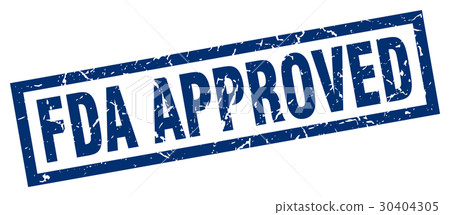 square grunge blue fda approved stamp - Stock Illustration [30404305 ...