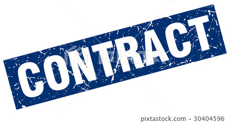 square grunge blue contract stamp-插圖素材 [30404596] - PIXTA圖庫