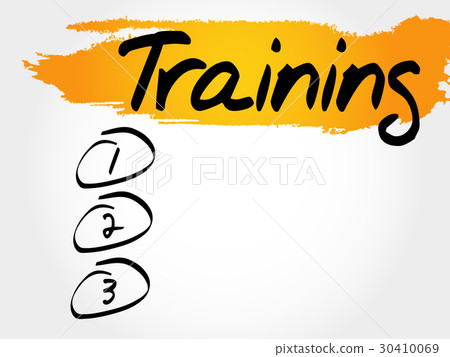 TRAINING blank list, fitness - Stock Illustration [30410069] - PIXTA