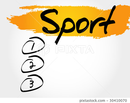 SPORT blank list, fitness - Stock Illustration [30410070] - PIXTA