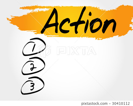 Action blank list - Stock Illustration [30410112] - PIXTA