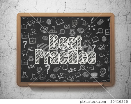 Education concept: Best Practice on School board - Stock Illustration ...