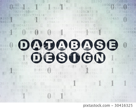Programming concept: Database Design on Digital - Stock Illustration [30416325] - PIXTA
