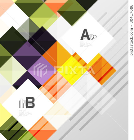 Minimalistic square shapes abstract background - Stock Illustration ...