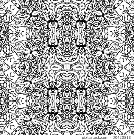 Abstract seamless outline pattern - Stock Illustration [30420818] - PIXTA