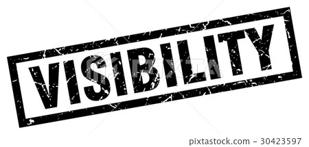 square grunge black visibility stamp - Stock Illustration [30423597 ...