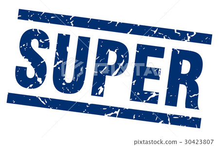 square grunge blue super stamp - Stock Illustration [30423807] - PIXTA