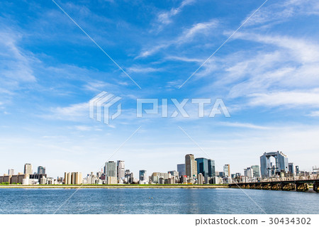 Urban blue sky - Stock Photo [30434302] - PIXTA