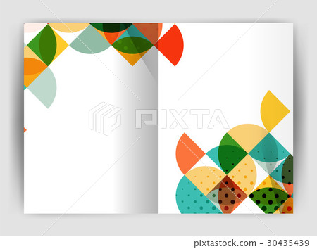 Abstract circle design business annual report - Stock Illustration ...