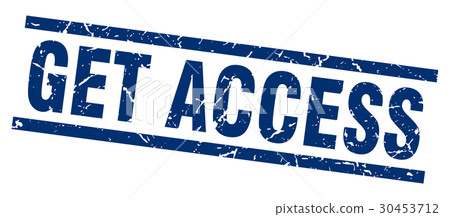 square grunge blue get access stamp - Stock Illustration [30453712] - PIXTA