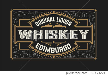 Old label design - Stock Illustration [30454221] - PIXTA