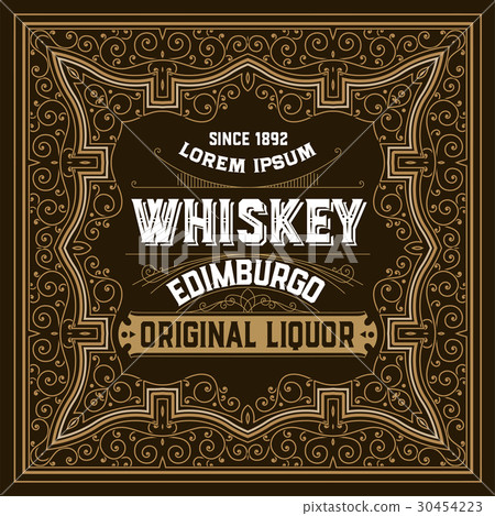 Old label design - Stock Illustration [30454223] - PIXTA