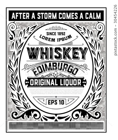 Old label design - Stock Illustration [30454226] - PIXTA