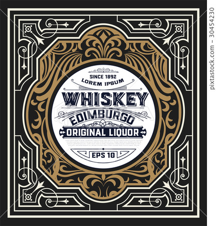 Old label design - Stock Illustration [30454230] - PIXTA