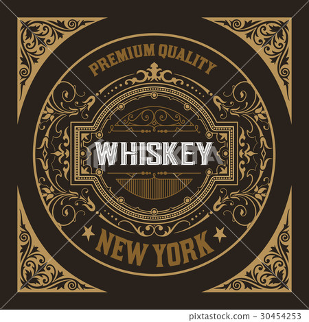 Old label design - Stock Illustration [30454253] - PIXTA