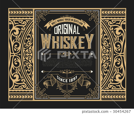 Old label design - Stock Illustration [30454267] - PIXTA