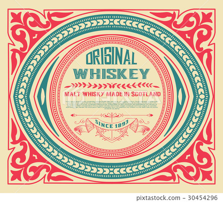 Old label design - Stock Illustration [30454296] - PIXTA