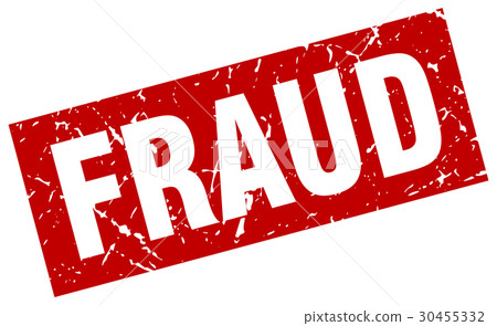 square grunge red fraud stamp - Stock Illustration [30455332] - PIXTA