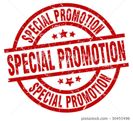 special promotion round red grunge stamp - Stock Illustration [30455496 ...