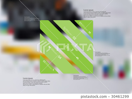 Illustration infographic template with rectangle - Stock Illustration ...