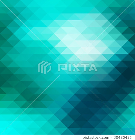 Turquoise green rows of triangles background - Stock Illustration ...