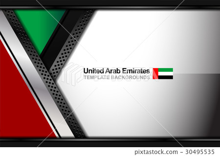 UAE Flag Color Background - Stock Illustration [30495535] - PIXTA