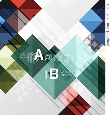 Modern geometrical abstract background, squares - Stock Illustration ...