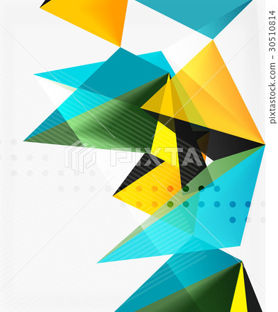 3d triangles geometric vector - Stock Illustration [30510814] - PIXTA