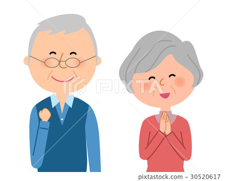 Senior couple will be pleased - Stock Illustration [30520617] - PIXTA