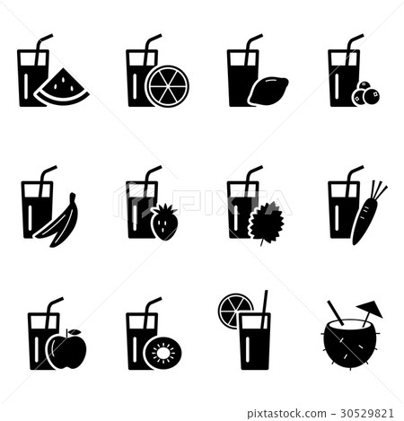 Juice icon set - Stock Illustration [30529821] - PIXTA