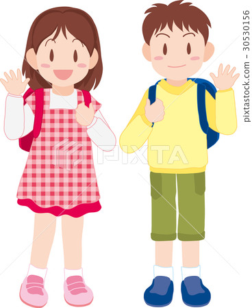 Elementary school student - Stock Illustration [30530156] - PIXTA