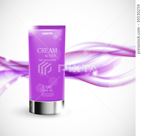 Skin moisturizer cosmetic design template - Stock Illustration ...