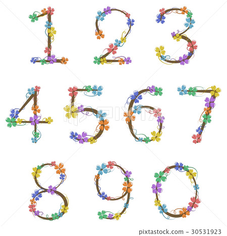 Clover number - Stock Illustration [30531923] - PIXTA